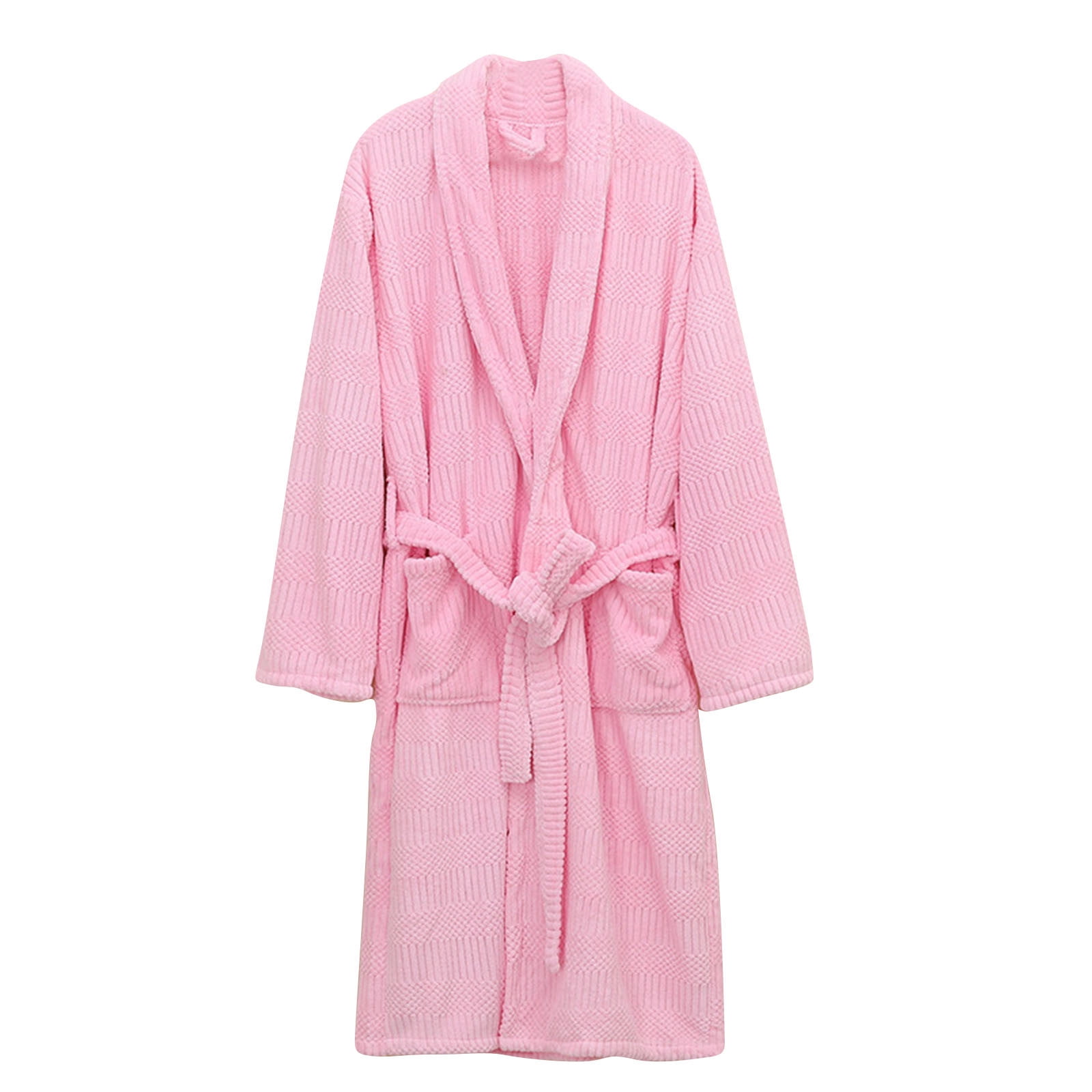 Agkizg Plus Size Women's Fleece Lined Bathrobe,Long Robes for Women's ...