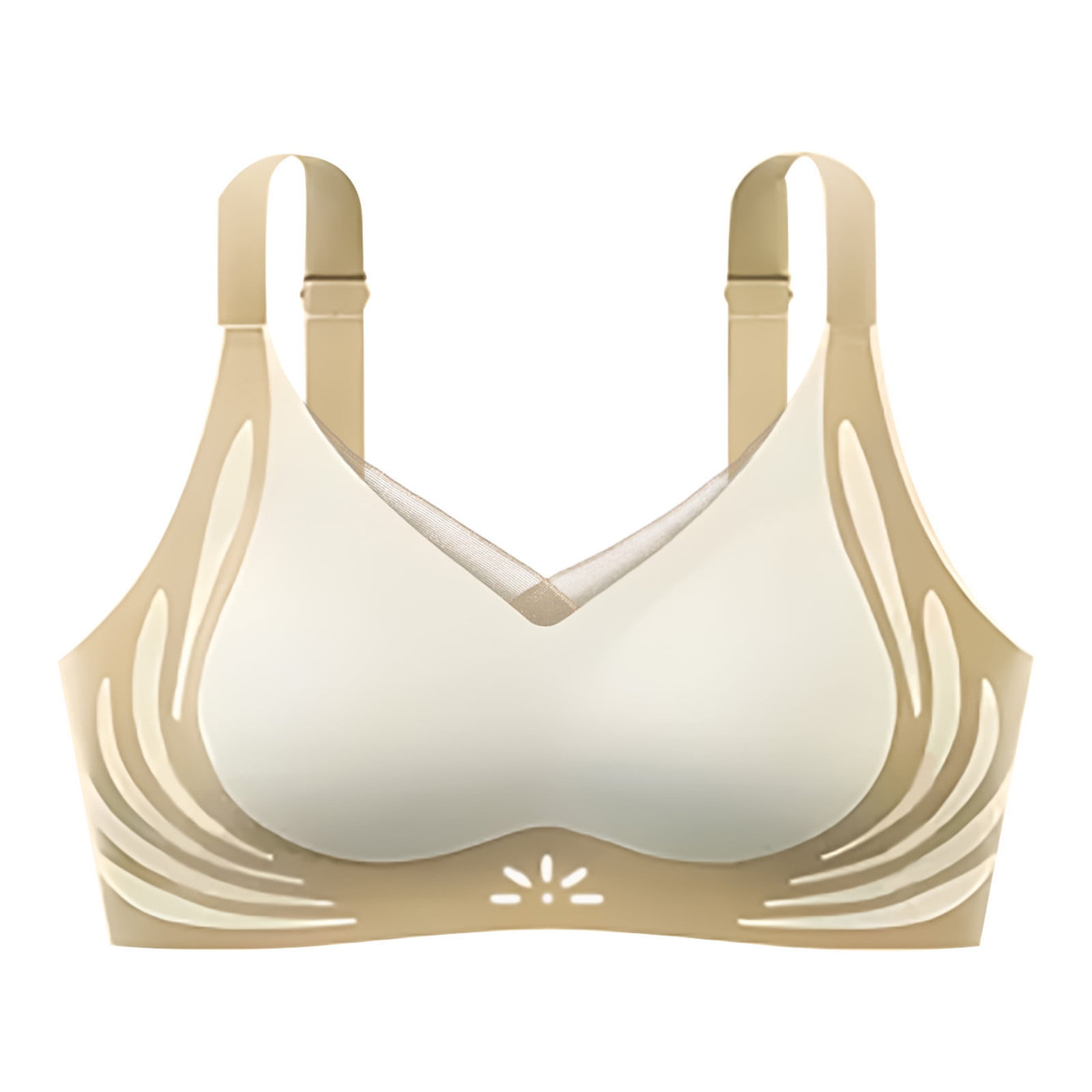 Agkizg Seamless Color Wireless Daily Bra,Sponge Pad Soft Support Bra ...