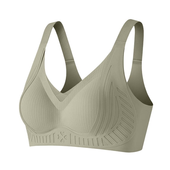 Agkizg Solid Color Push Up Full Support Bra Fashion Side Smoothing ...