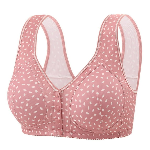 Agkizg Thin Rice Grain Front Closure Daily Bra,Wireless Push Up ...