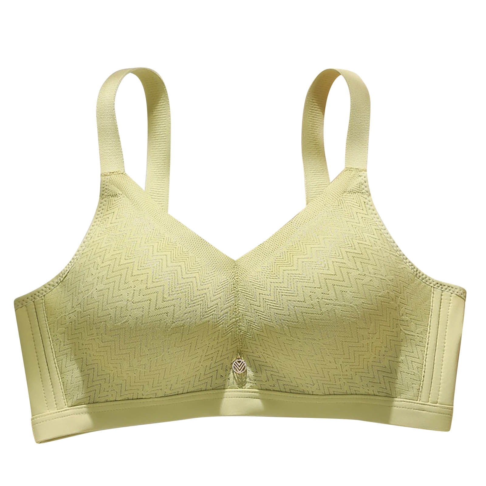Agkizg Wireless Lace Embroidered Daily Bra,Back Closure Cup Bra,Thin ...
