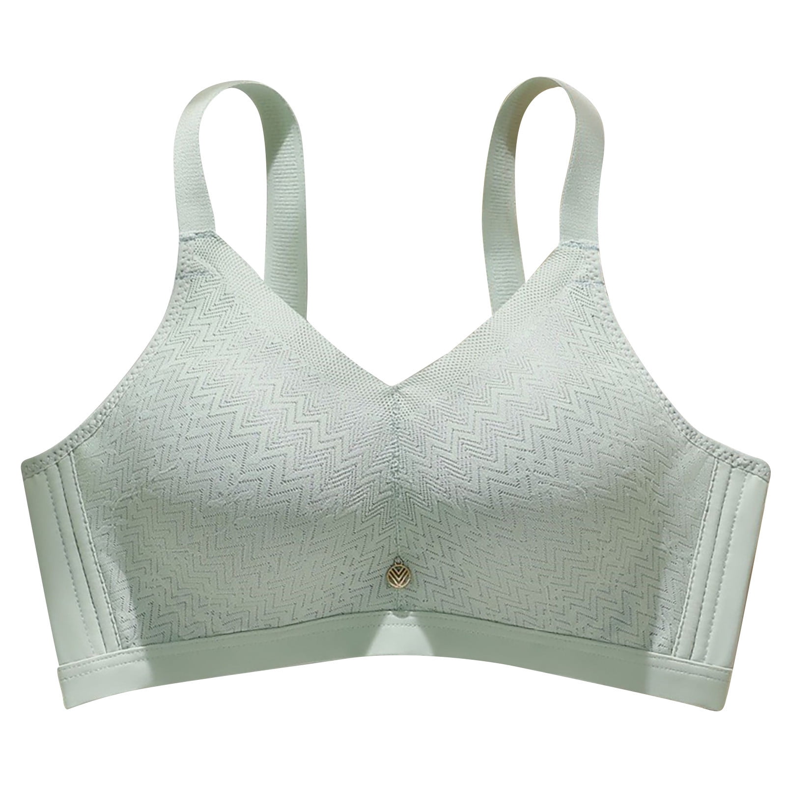 Agkizg Wireless Lace Embroidered Daily Bra,Back Closure Cup Bra,Thin ...