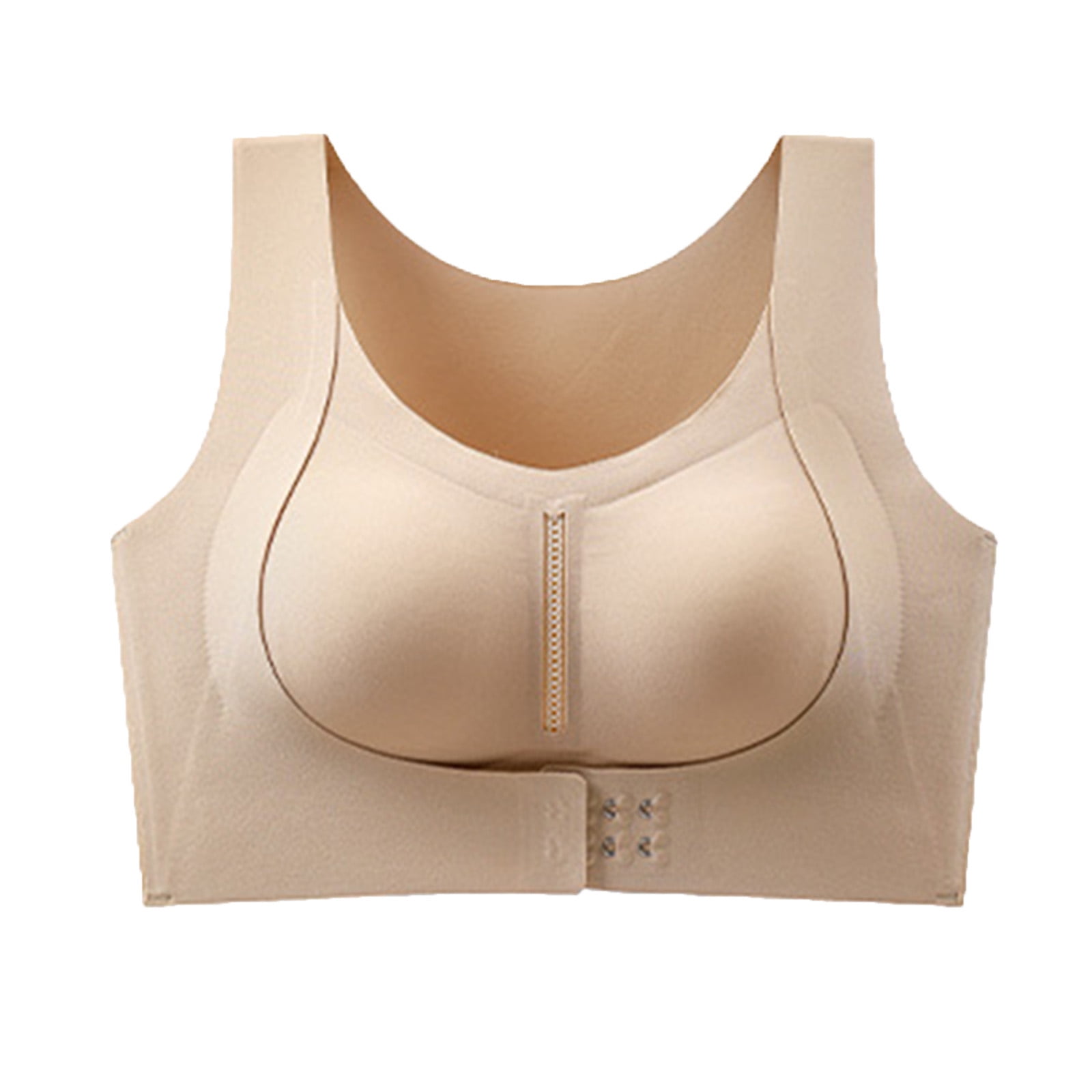 Agkizg Wireless Thin Strap Back Closure Bra,Solid Color Lifting Push Up ...
