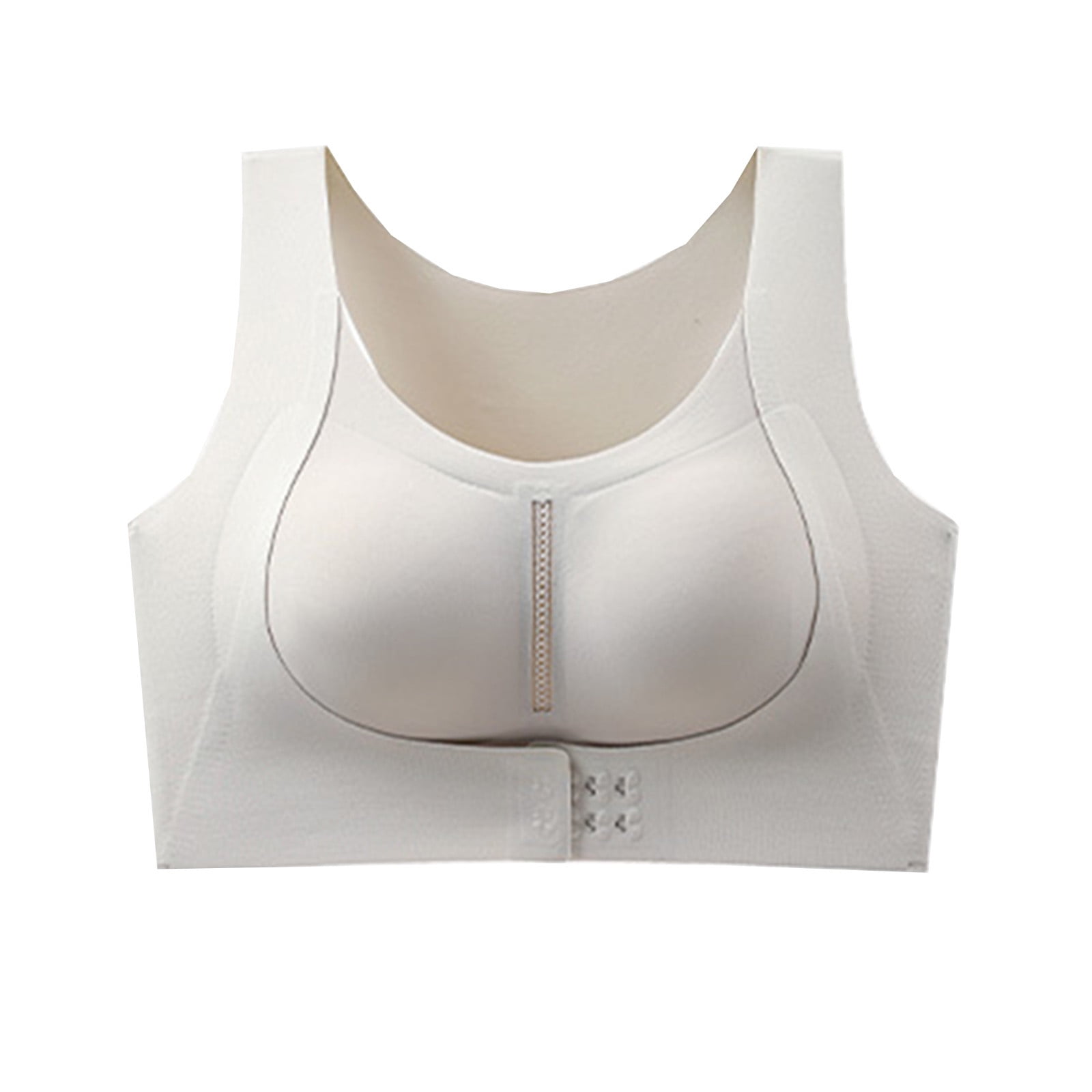 Agkizg Wireless Thin Strap Back Closure Bra,Solid Color Lifting Push Up ...