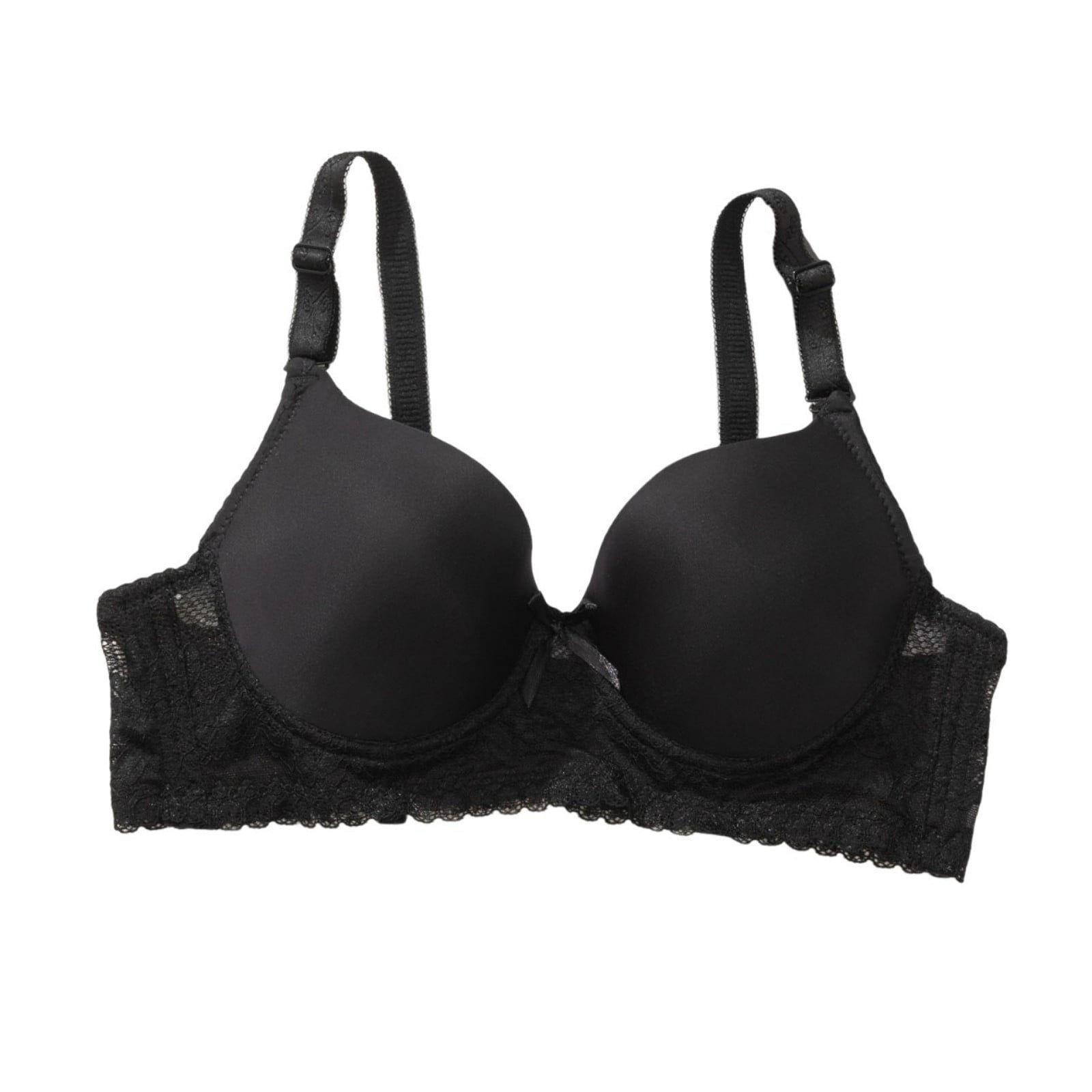Agkizg Women's Wireless Bra Lace Seamless Back Closure Breathable Sheer ...