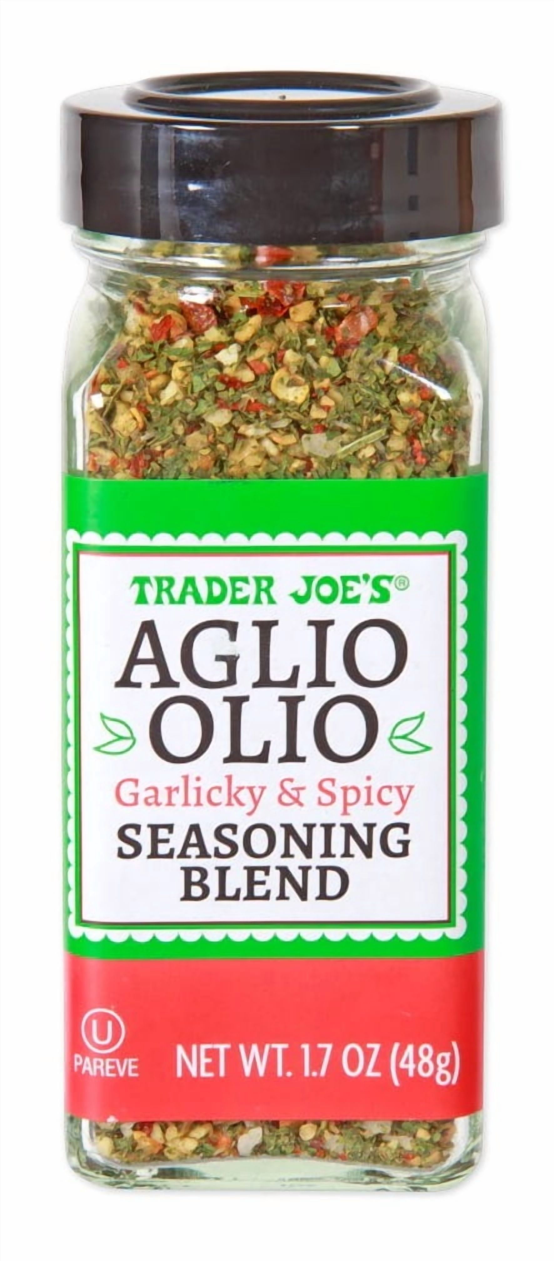 Aglio Olio Garlicky & Spicy Seasoning Blend, Trader Joe’s 1.7 oz (48g ...