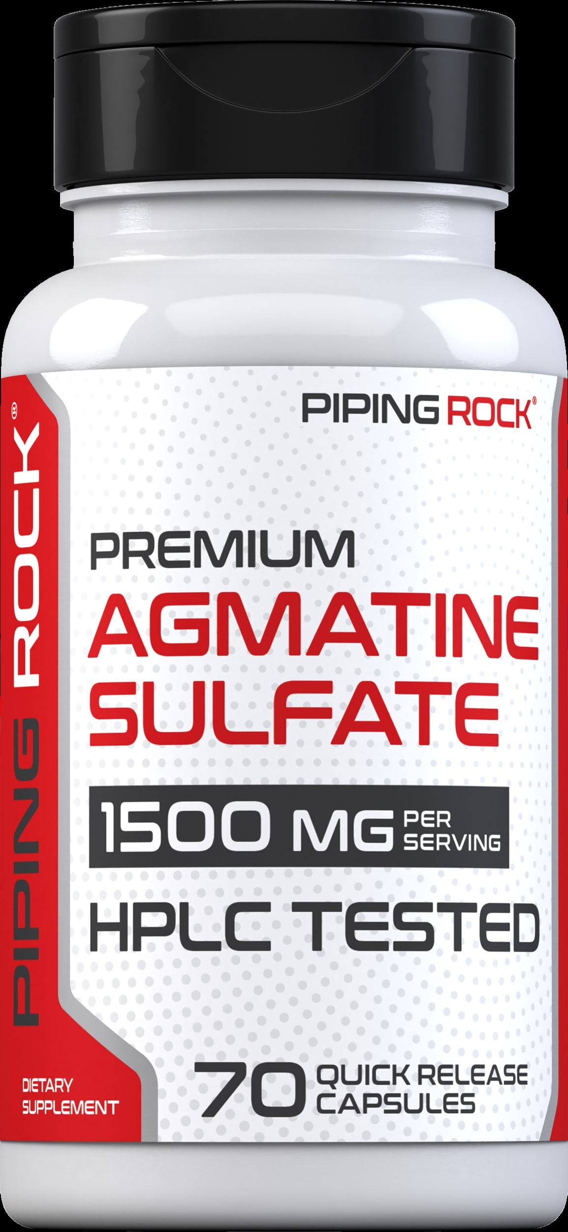 Agmatine Sulfate 1500mg | 70 Capsules for Men and Women | by Piping ...