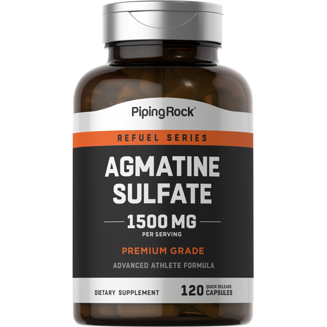 Agmatine Sulfate | 500 mg | 120 Capsules | by Piping Rock - Walmart.com