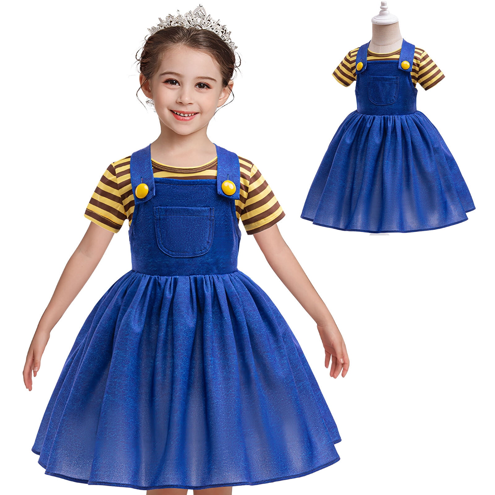 Agnes Costume Dress for Little Girls, Halloween Cosplay Dress Up, SIZE ...