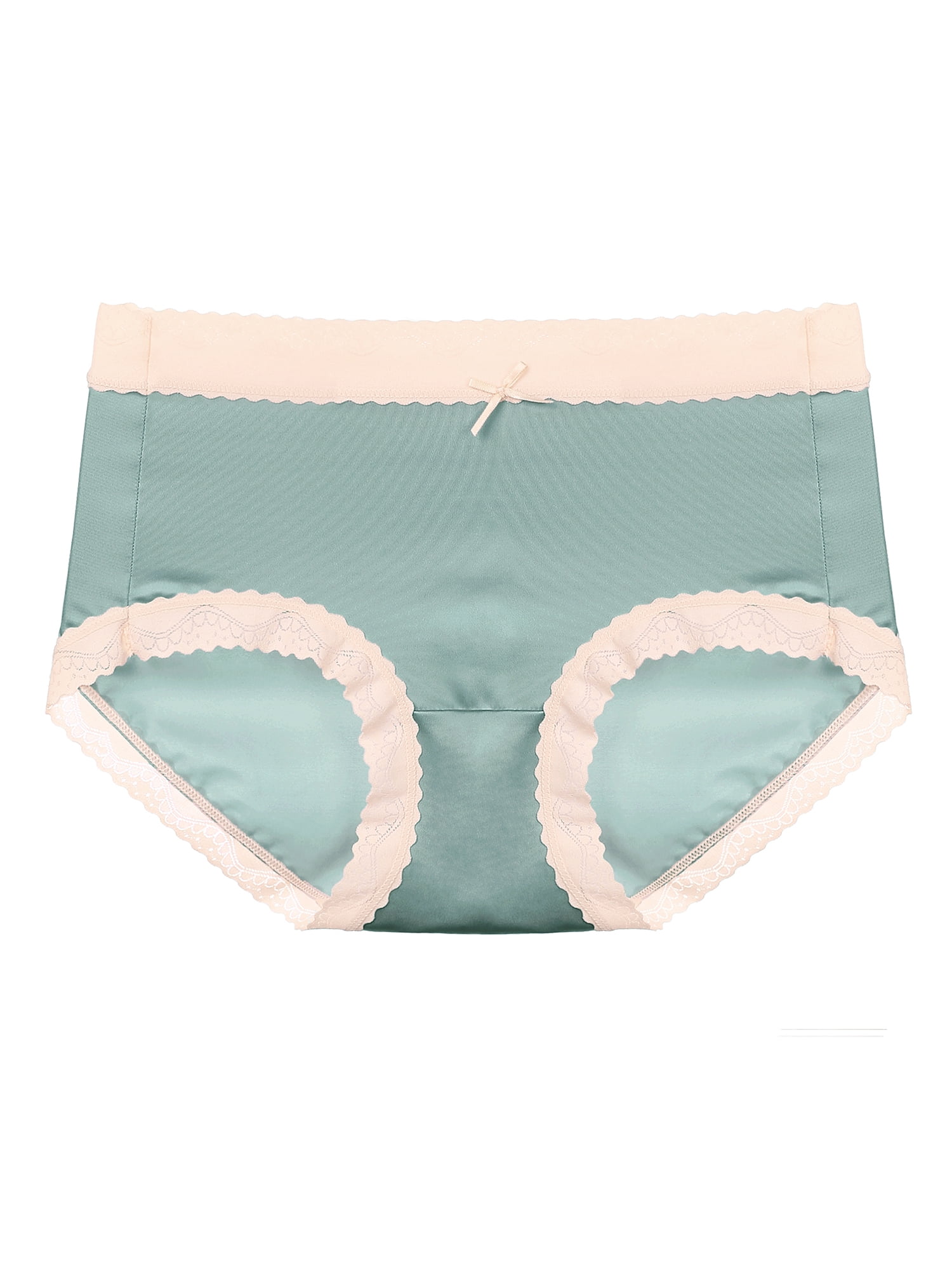 Agnes Orinda Women's Plus Size High Waist Ice Silk Brief Stretchy ...