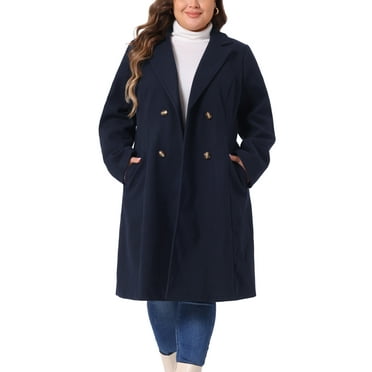 Agnes Orinda Women's Plus Size Parkas Jackets Faux Fur Lined Pockets ...