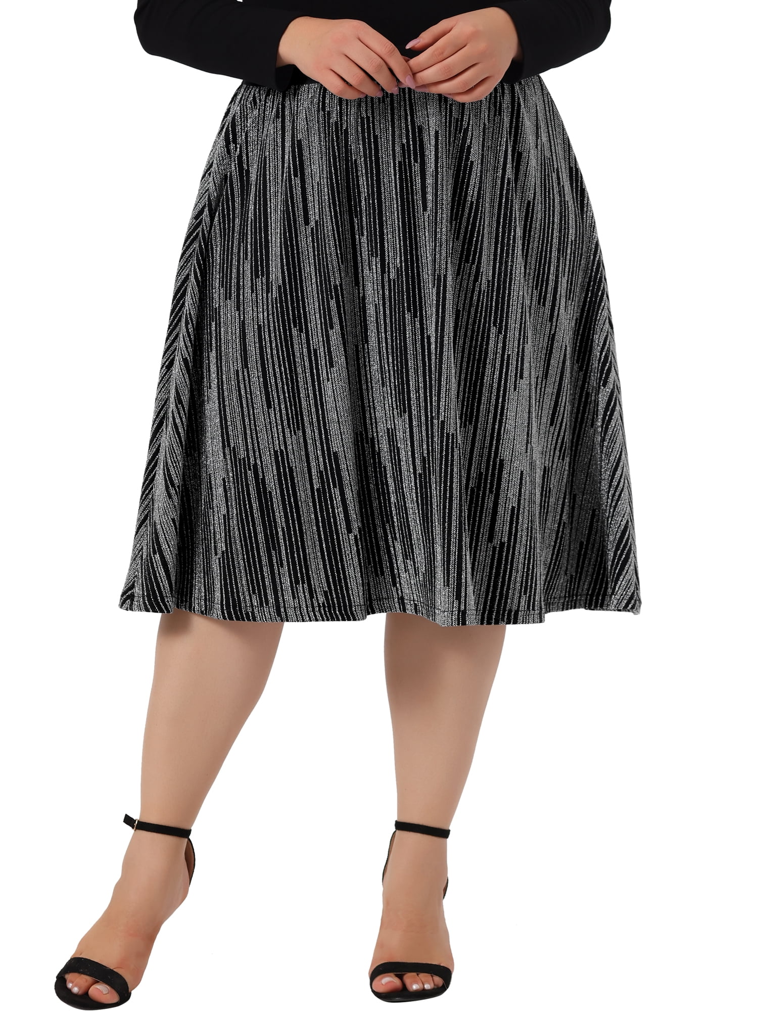 Agnes Orinda Women's Plus Size Party Metallic Sparkle Sequin Spring ...