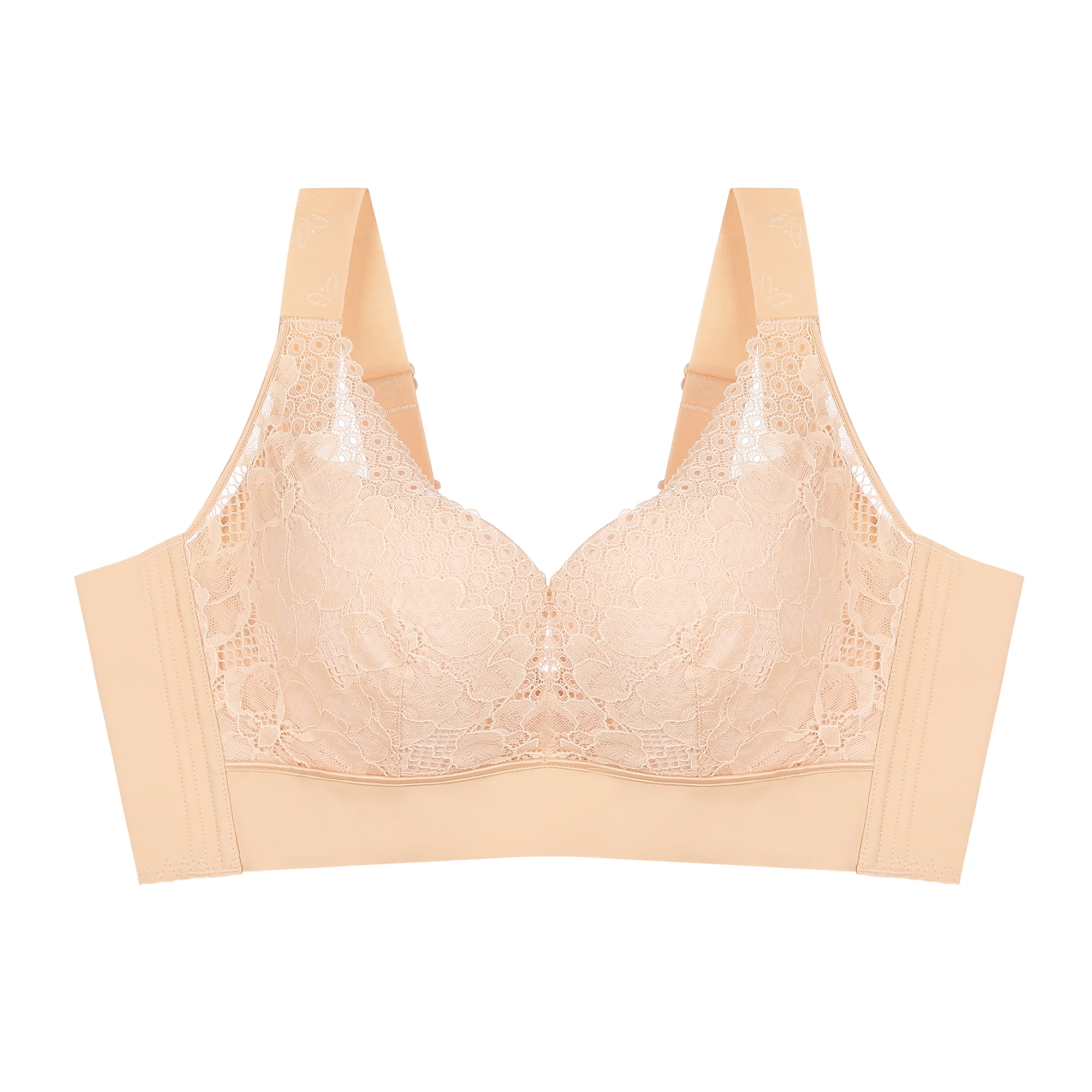 Agnes Orinda Women's Plus Size Push Up Bras Full Coverage Comfort ...