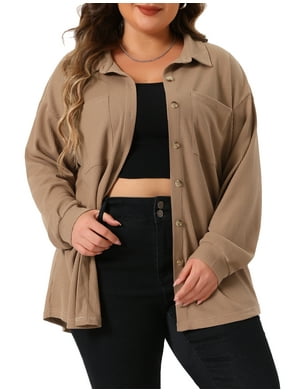 Plus Size Shackets in Plus Size Coats - Walmart.com