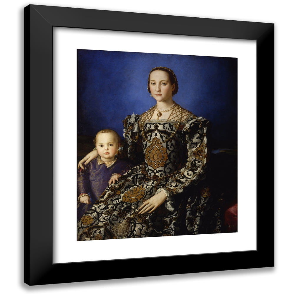 Agnolo Bronzino 20x24 Black Modern Framed Museum Art Print Titled ...