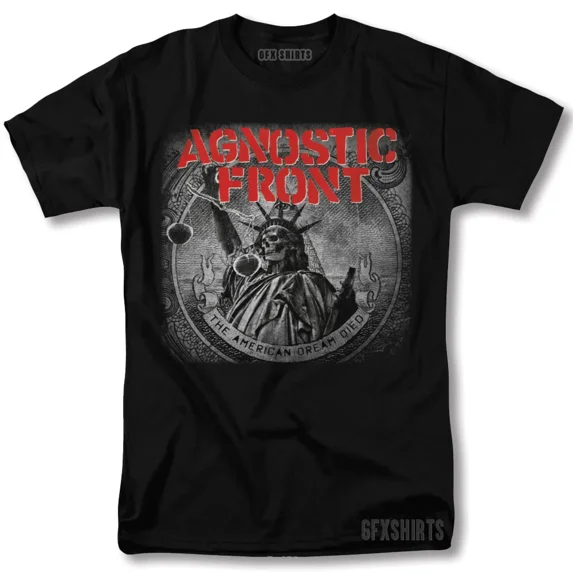Agnostic Front Shirt Punk Rock Concert Tour Merch Vntg Design T-Shirt ...