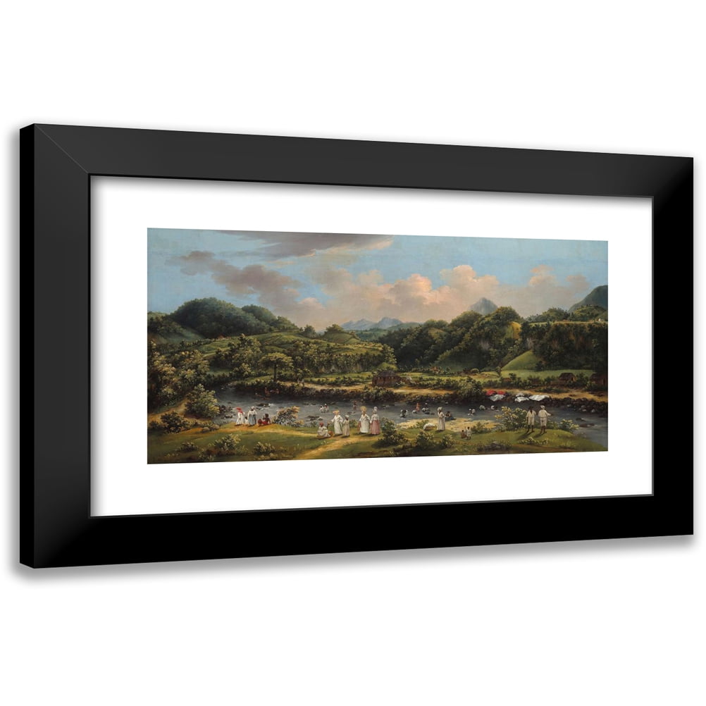 Agostino Brunias 24x14 Black Modern Framed Museum Art Print Titled ...
