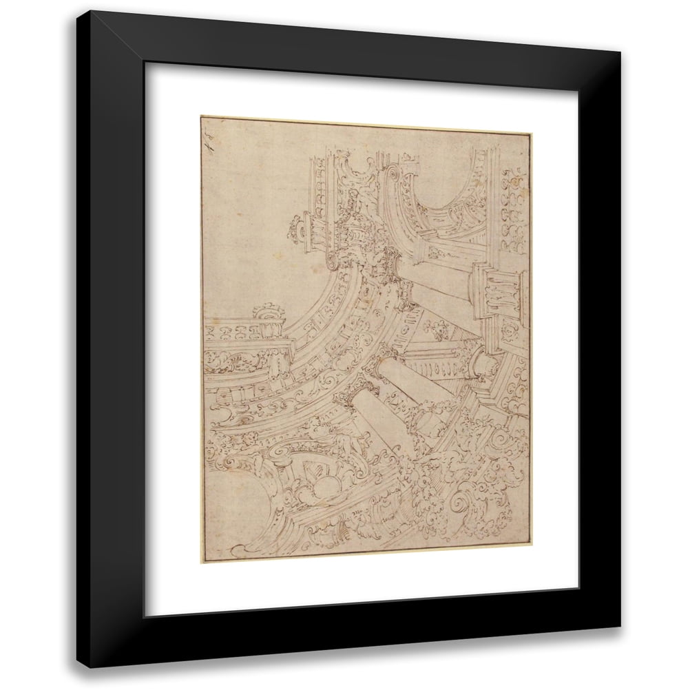 Agostino Mitelli 18x24 Black Modern Framed Museum Art Print Titled ...