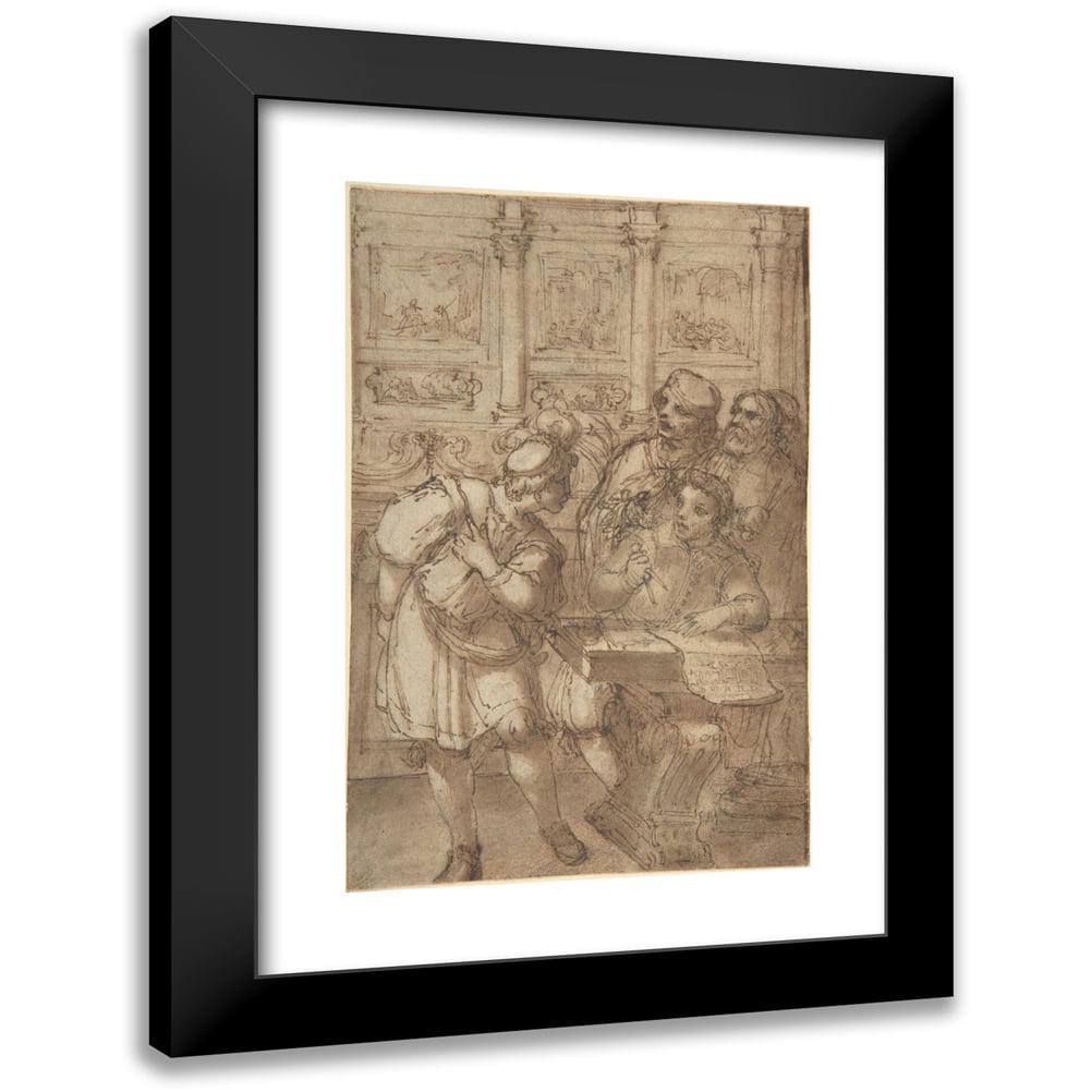Agostino Tassi 11x14 Black Modern Framed Museum Art Print Titled ...