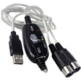 Agptek Computer USB to MIDI Keyboard Controller Cable Adapter for ...