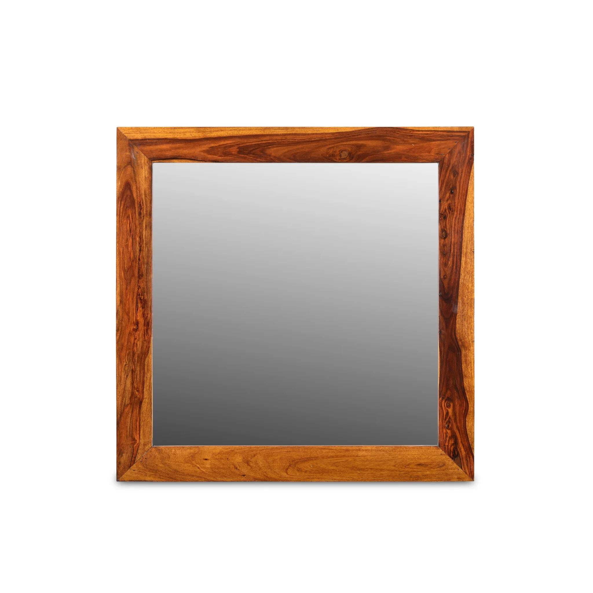 Agra Solid Sheesham Wood Mirror - Walmart.com