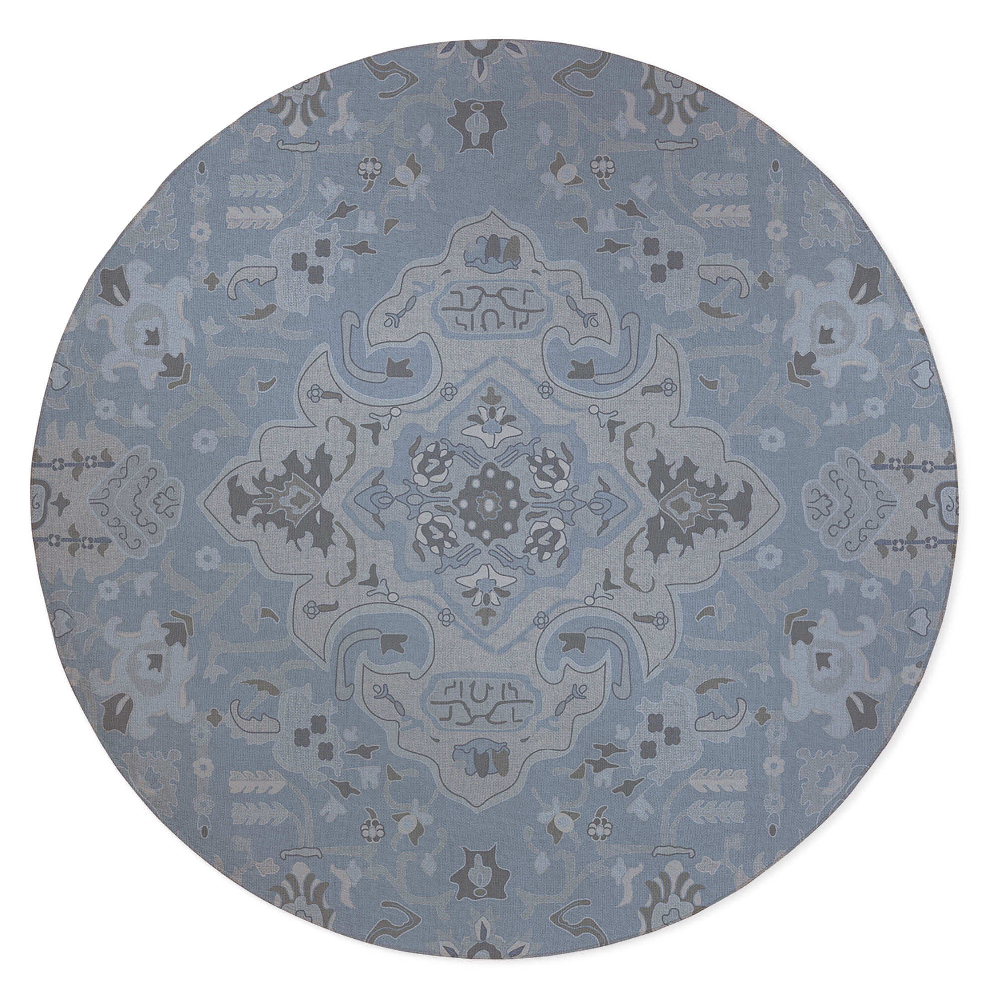Agra Winter Rose Blue Office Mat by Kavka Designs - Walmart.com