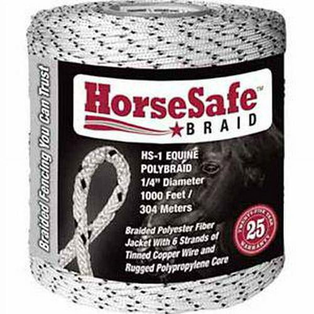 AgraTronix HorseSafe Braided Electric Fence Wire - Walmart.com