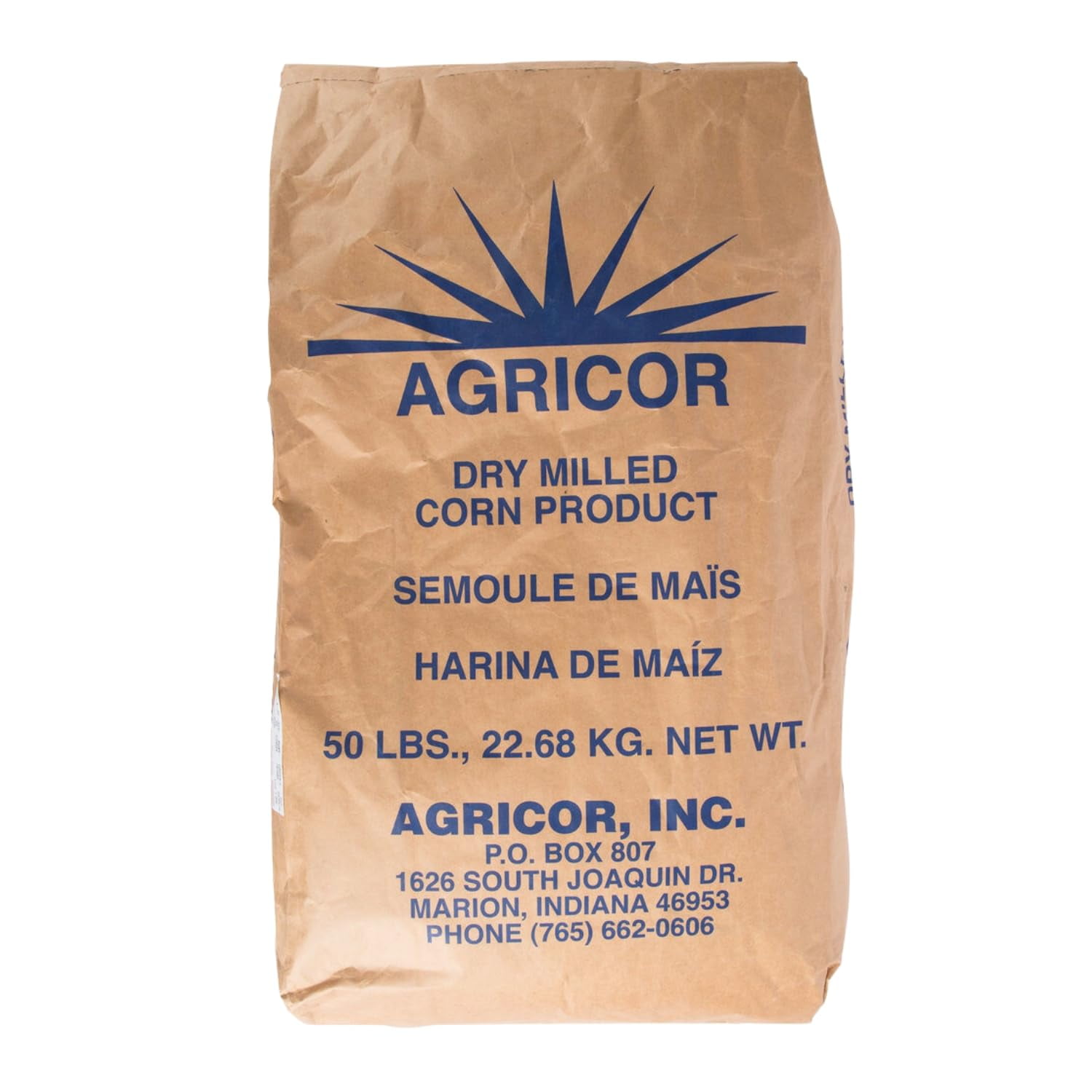 Agricor Corn Flour Made From Ground Cornmeal - 50 lb Foodservice Bag ...