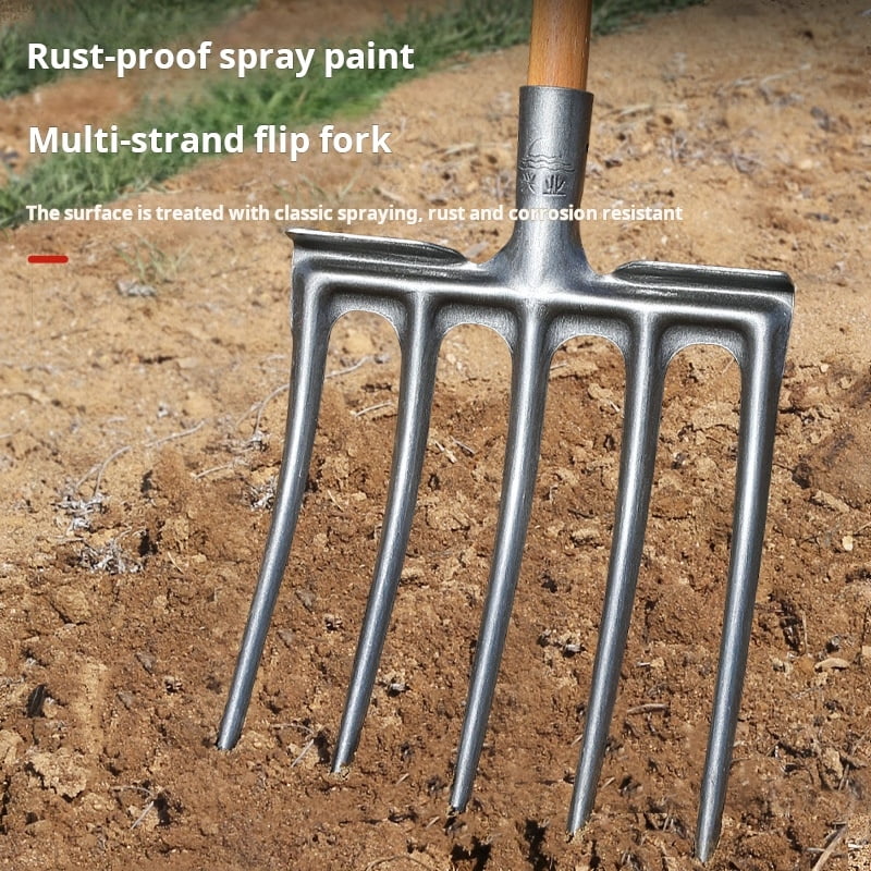 Agricultural Loose Soil Fork Manual Garden Soil Turning Artifact Steel ...