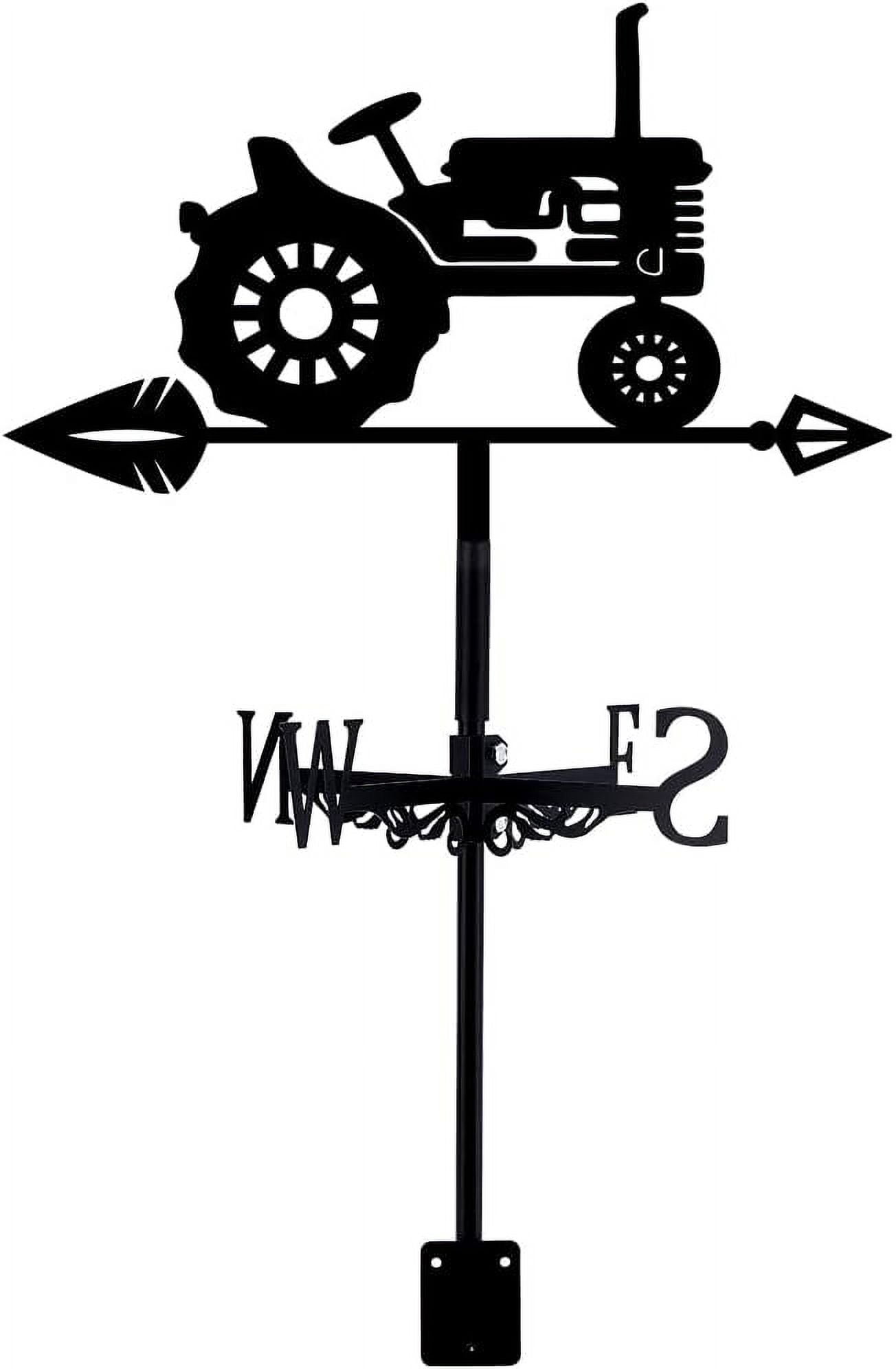 Agricultural Machine Weathervane Wrought Iron Wind Vane Roof Garden ...