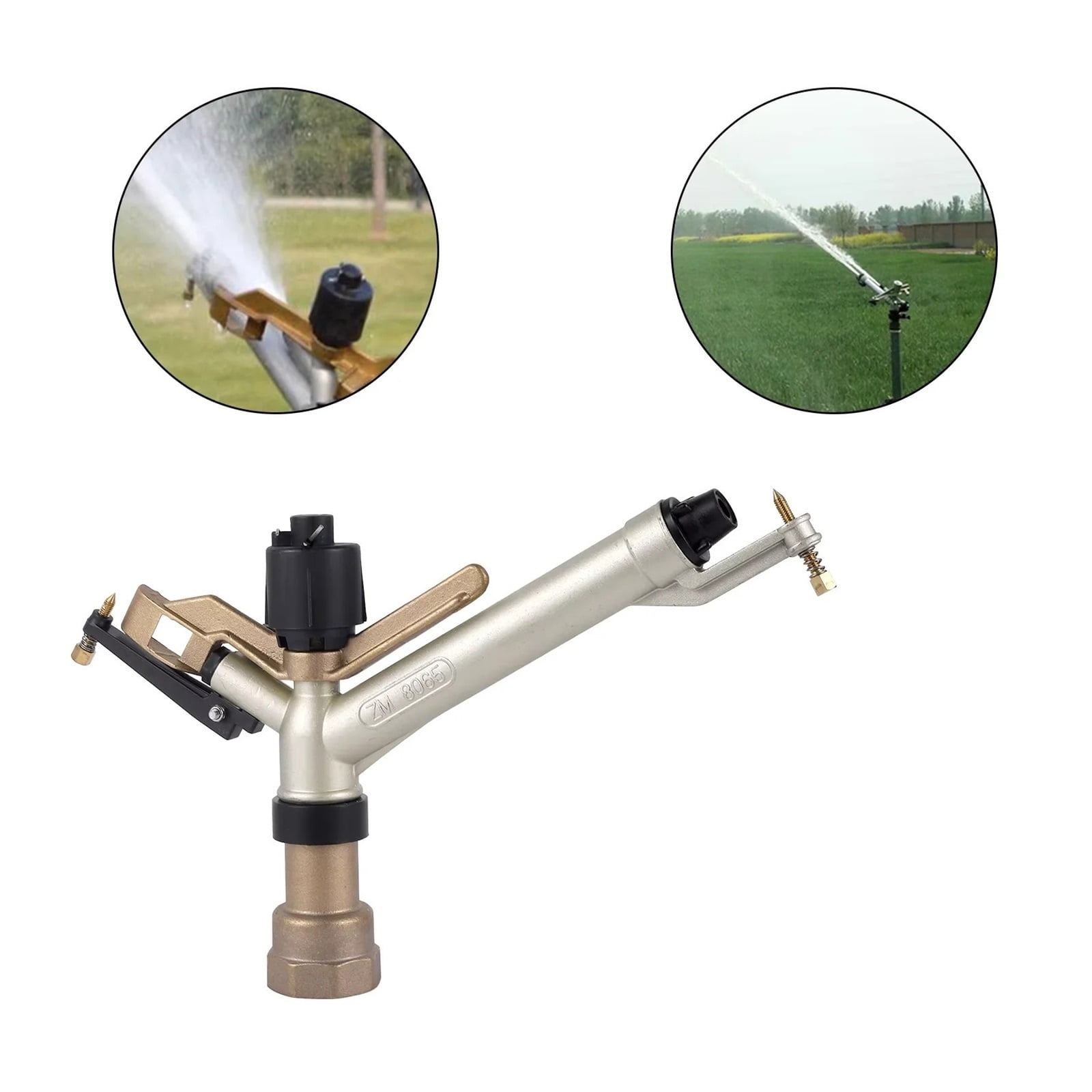 Agricultural Rocker Impact Sprinkler Farmland Field Crops Grass Park ...