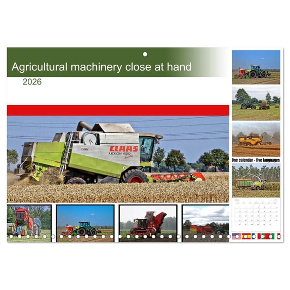 Agricultural machinery close at hand (Monthly Wall Calendar 2026 11.7 x ...