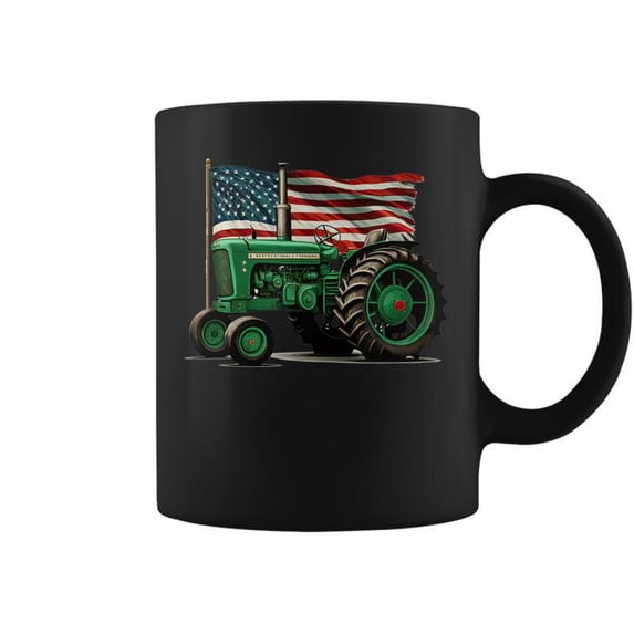 Agriculture Farm Tractor Usa Flag Tractor American Farm Usa Coffee Mugs ...