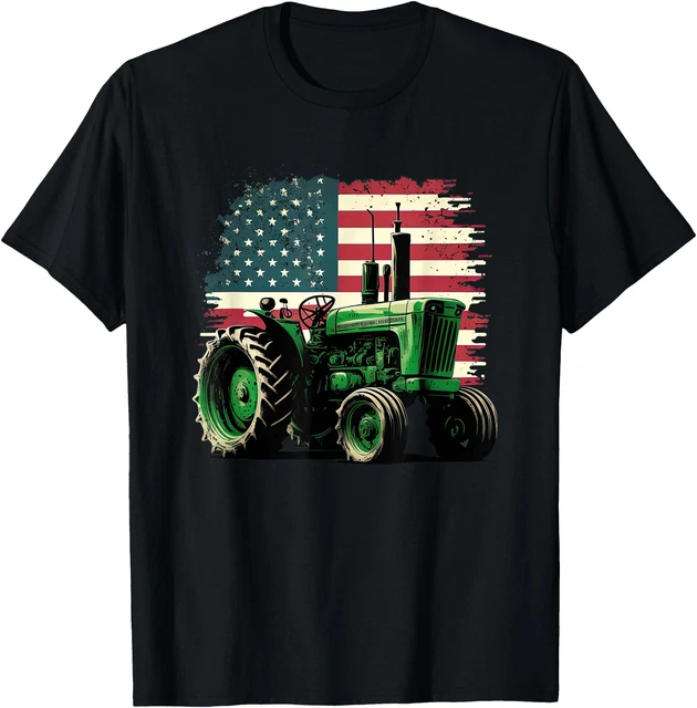 Agriculture Farm Tractor Usa Flag Tractor American Farm Usa T-Shirt ...