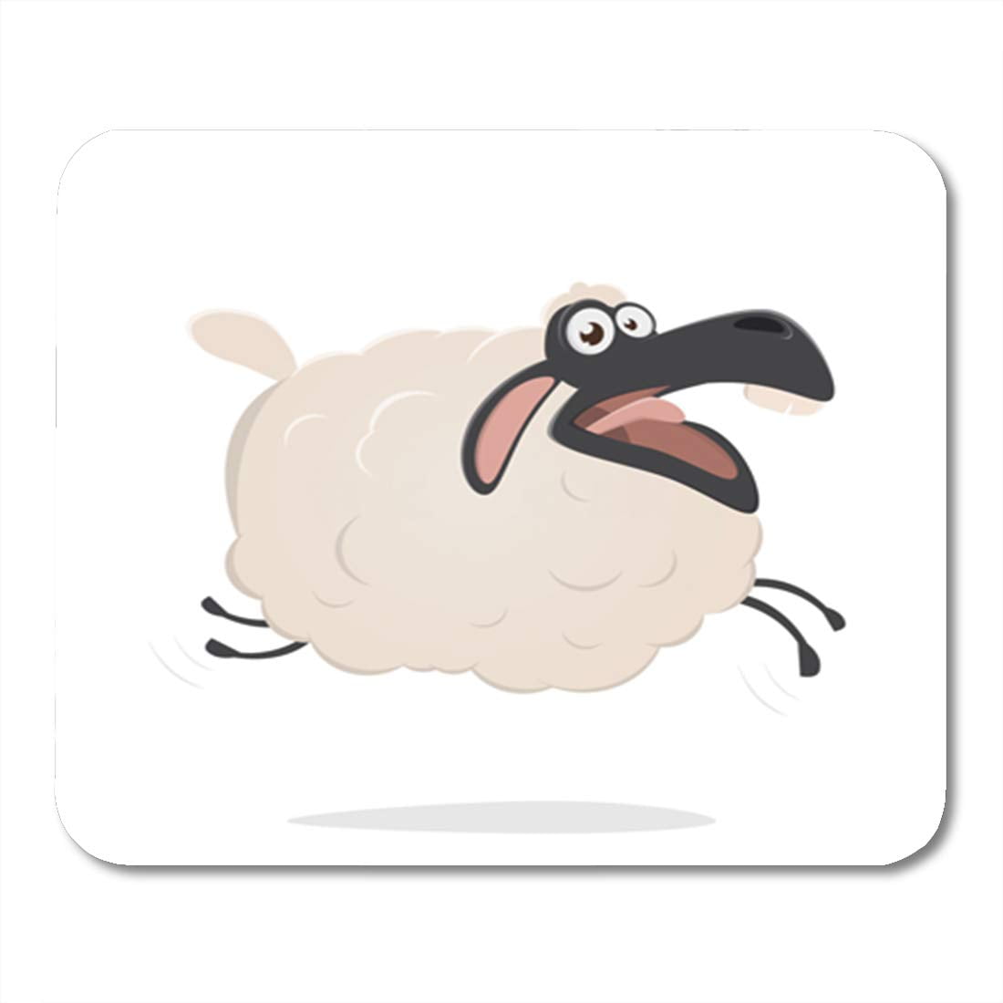 Agriculture Funny Cartoon Sheep Amusing Black Character Clip Art ...