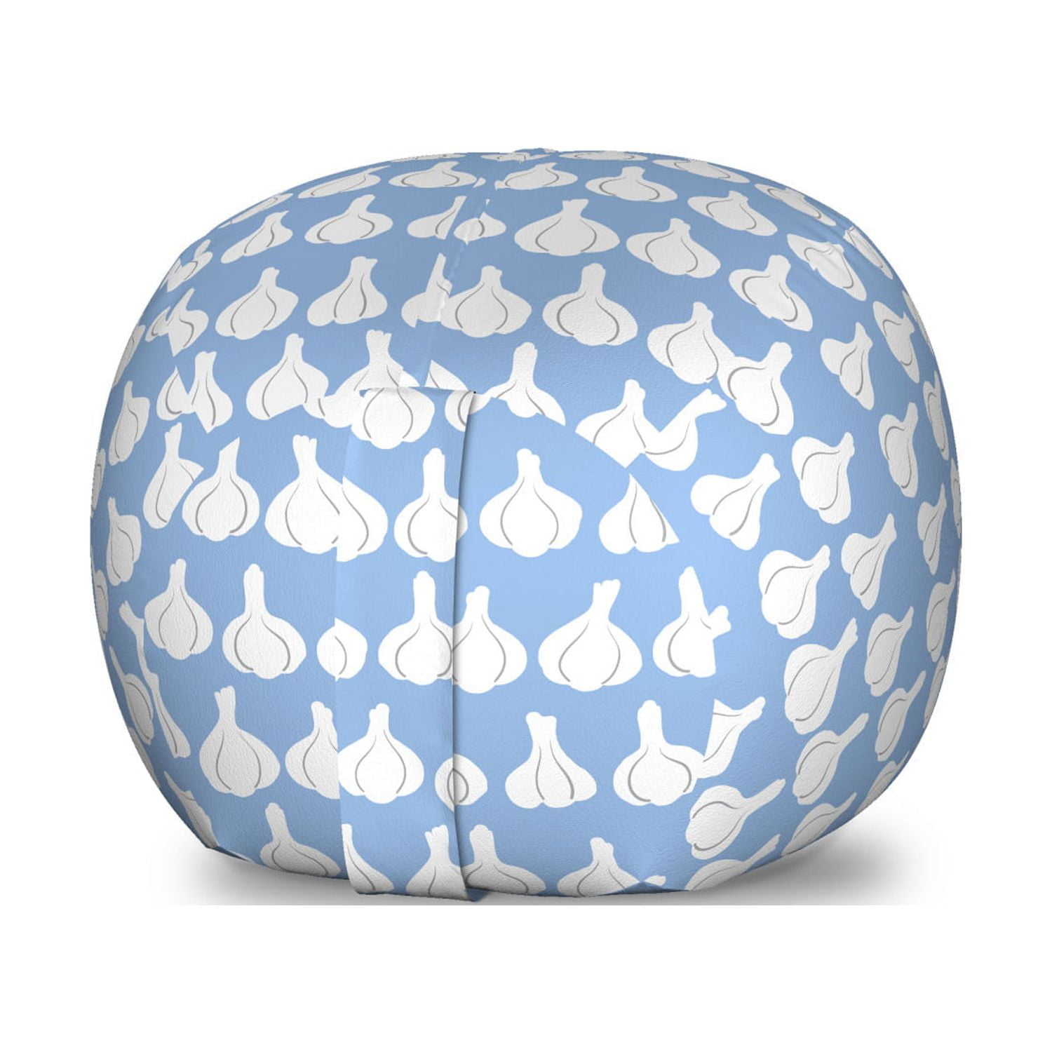 Agriculture Storage Toy Bag Chair, Repetitive Illustration of Garlic ...