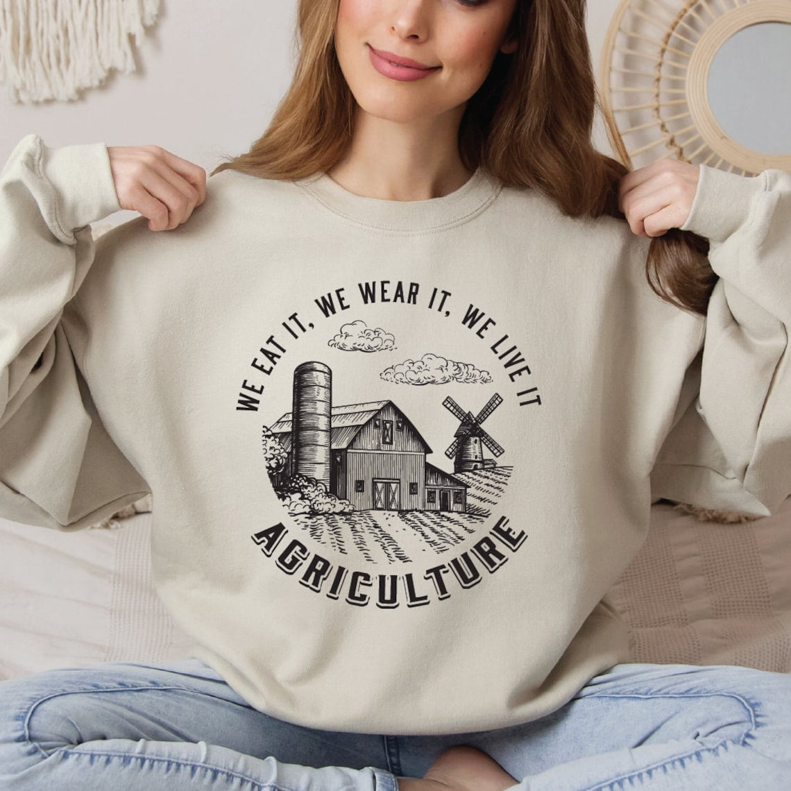 Agriculture Sweatshirt & Hoodie, Farmer , Farm Advocacy Wear, Farming ...