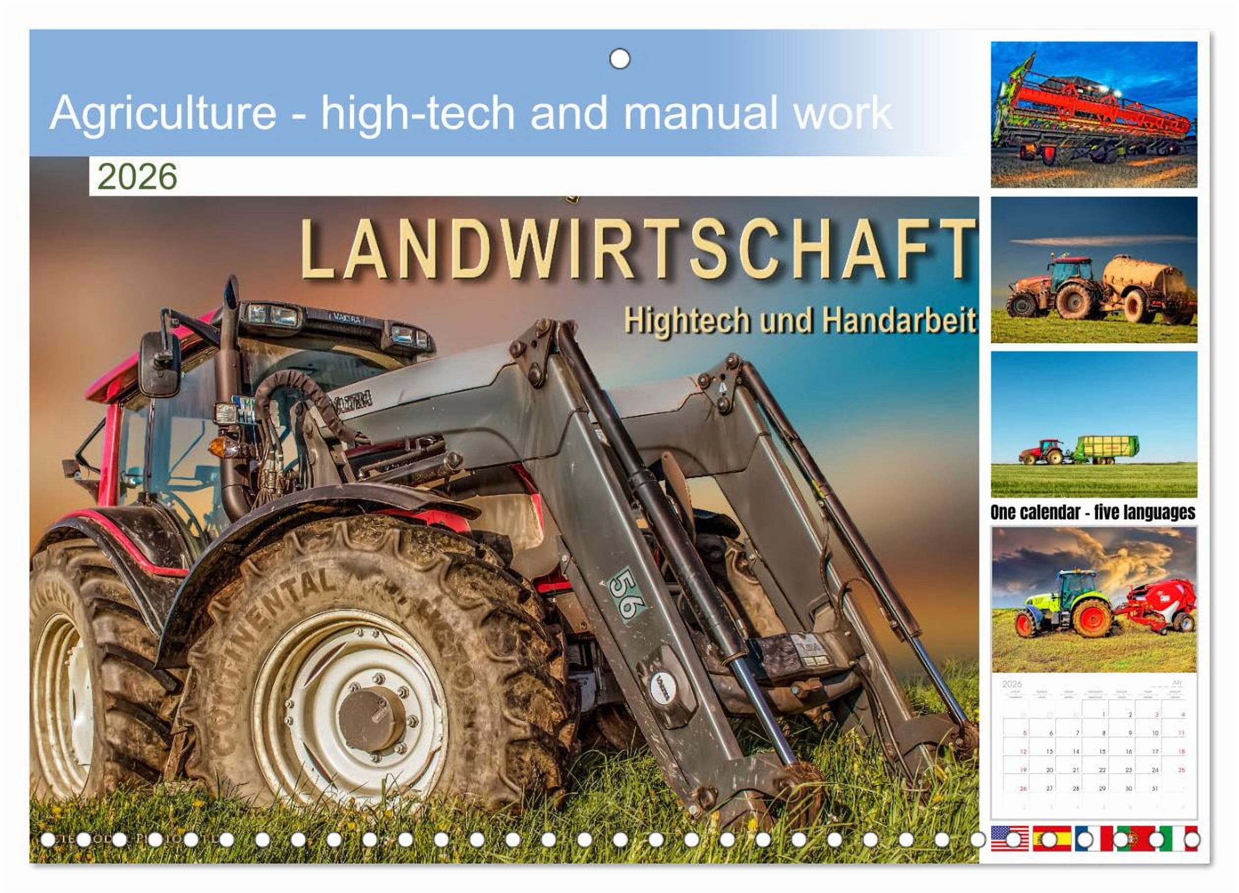 Agriculture - high-tech and manual work (Monthly Wall Calendar 2026 11. ...