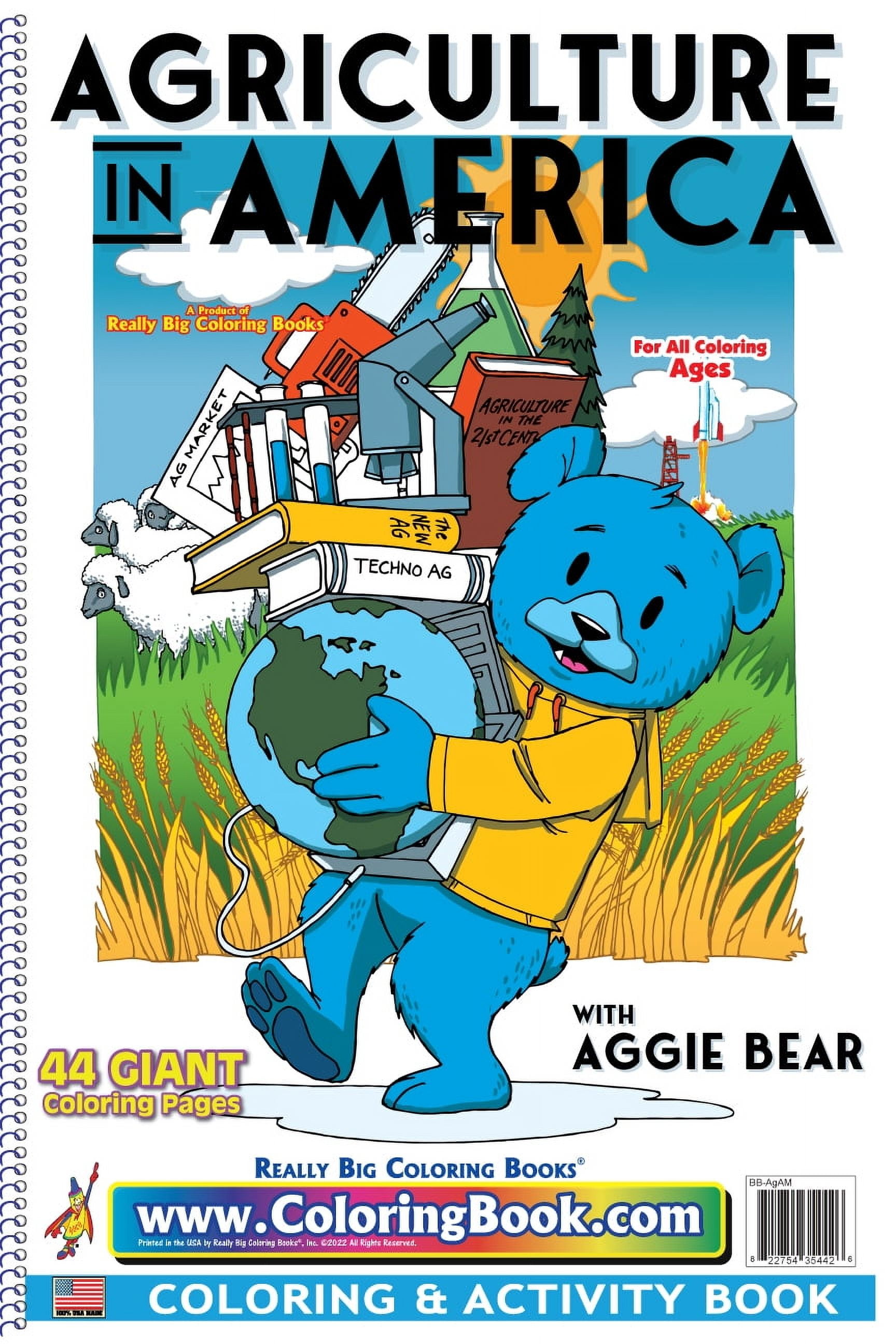 Agriculture in America with Aggie Bear Really Big Coloring Book ...