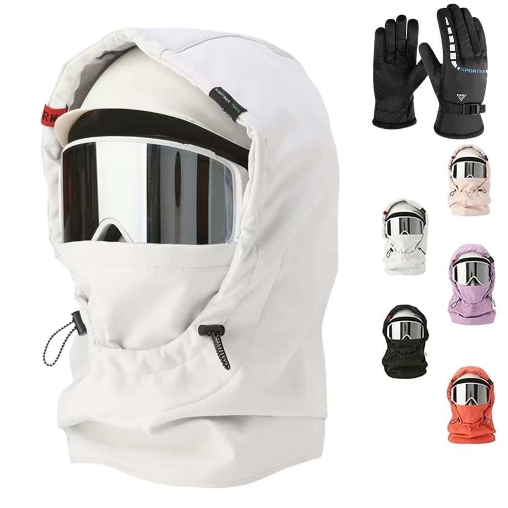 Agriculturi Waterproof Fleece-Lined Hood, Winter Balaclava Face Mask ...