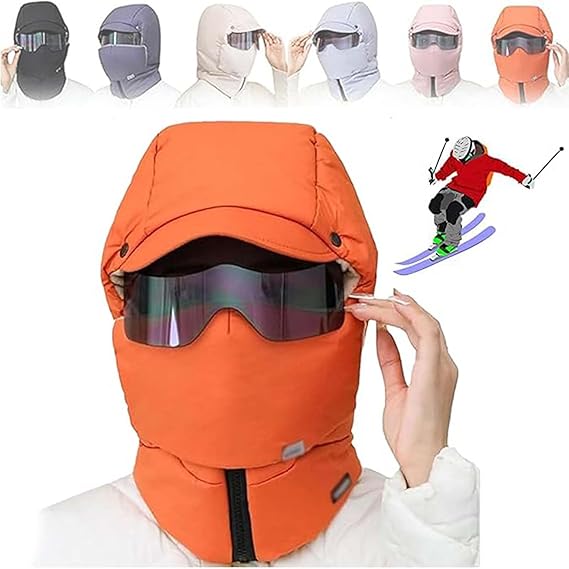 Agriculturi Waterproof Fleece Lined Hood, Winter Ski Mask Hoods Hat for ...