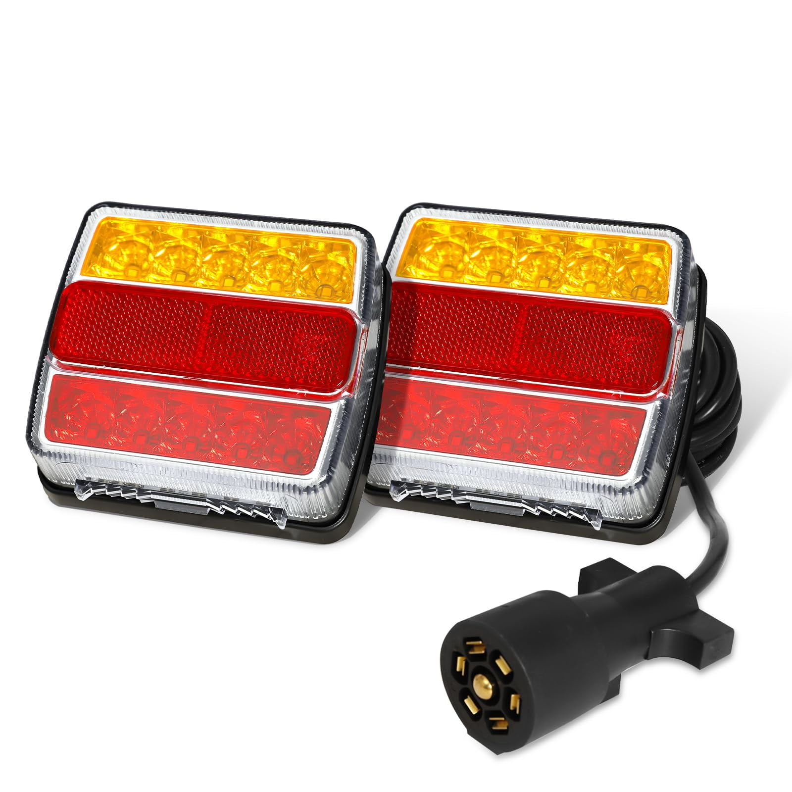 Agrieyes 2Pcs Wireless Emergency RRF12 Strobe Lights for Rechargeable Led Beacon Lights with ...
