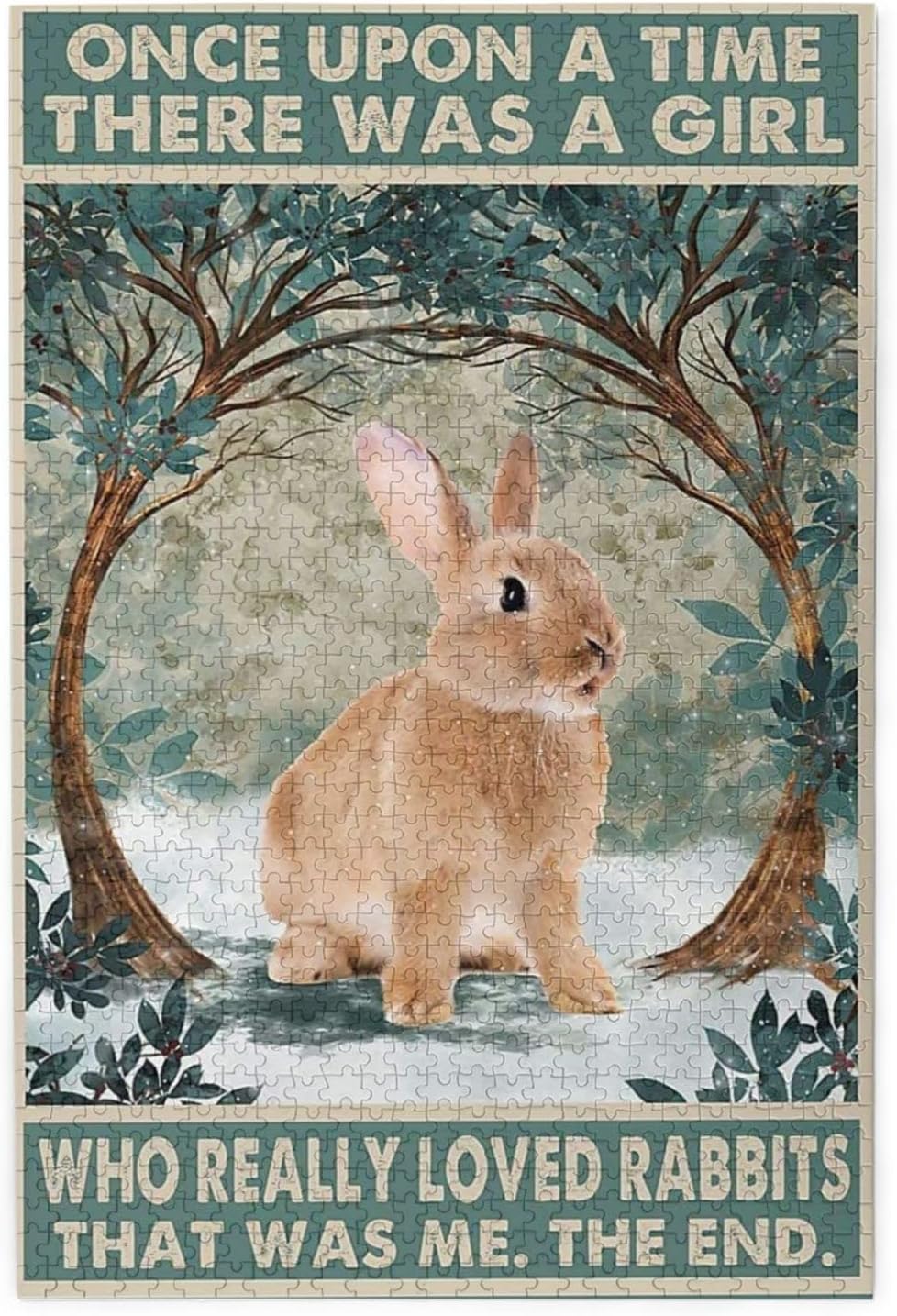 Agriism 300 Piece Jigsaw Puzzles Cute Rabbit Tree Once Upon A Time ...