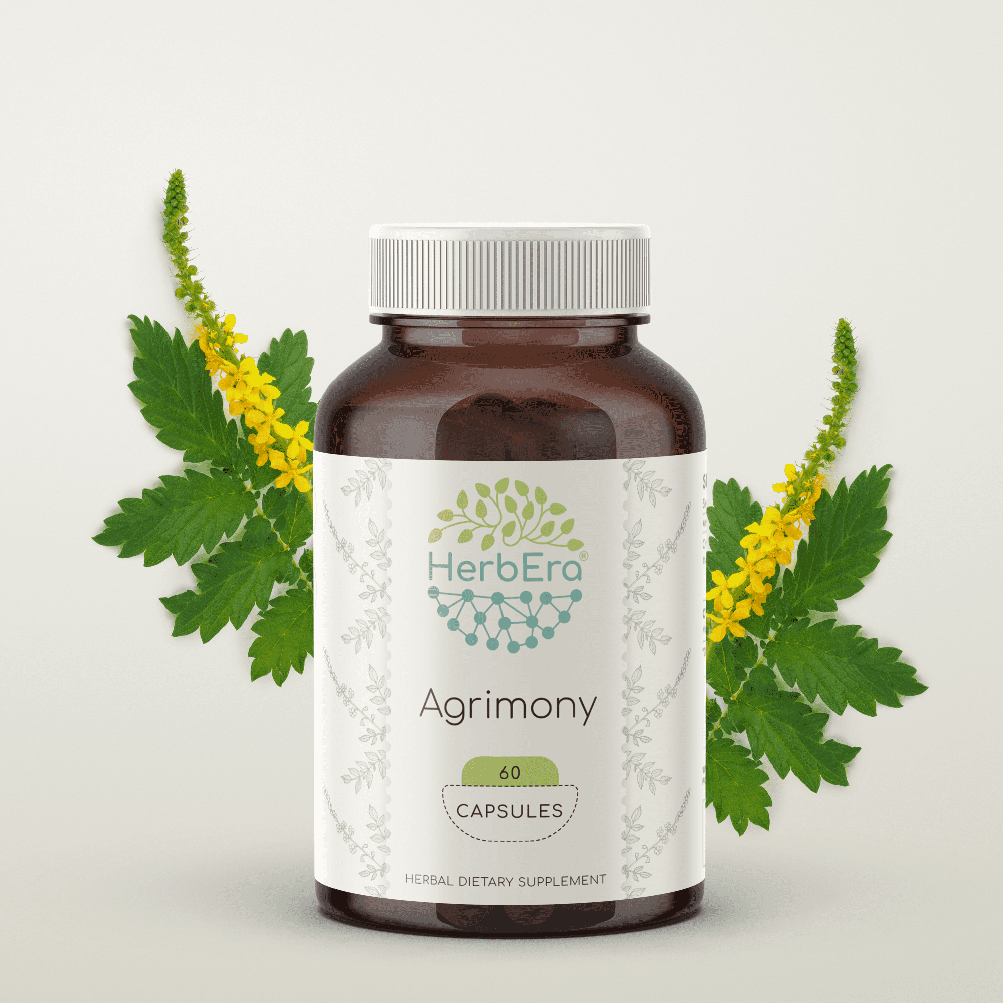 Agrimony 60 Capsules, 400 mg, Organic Agrimony (Agrimonia Eupatoria ...