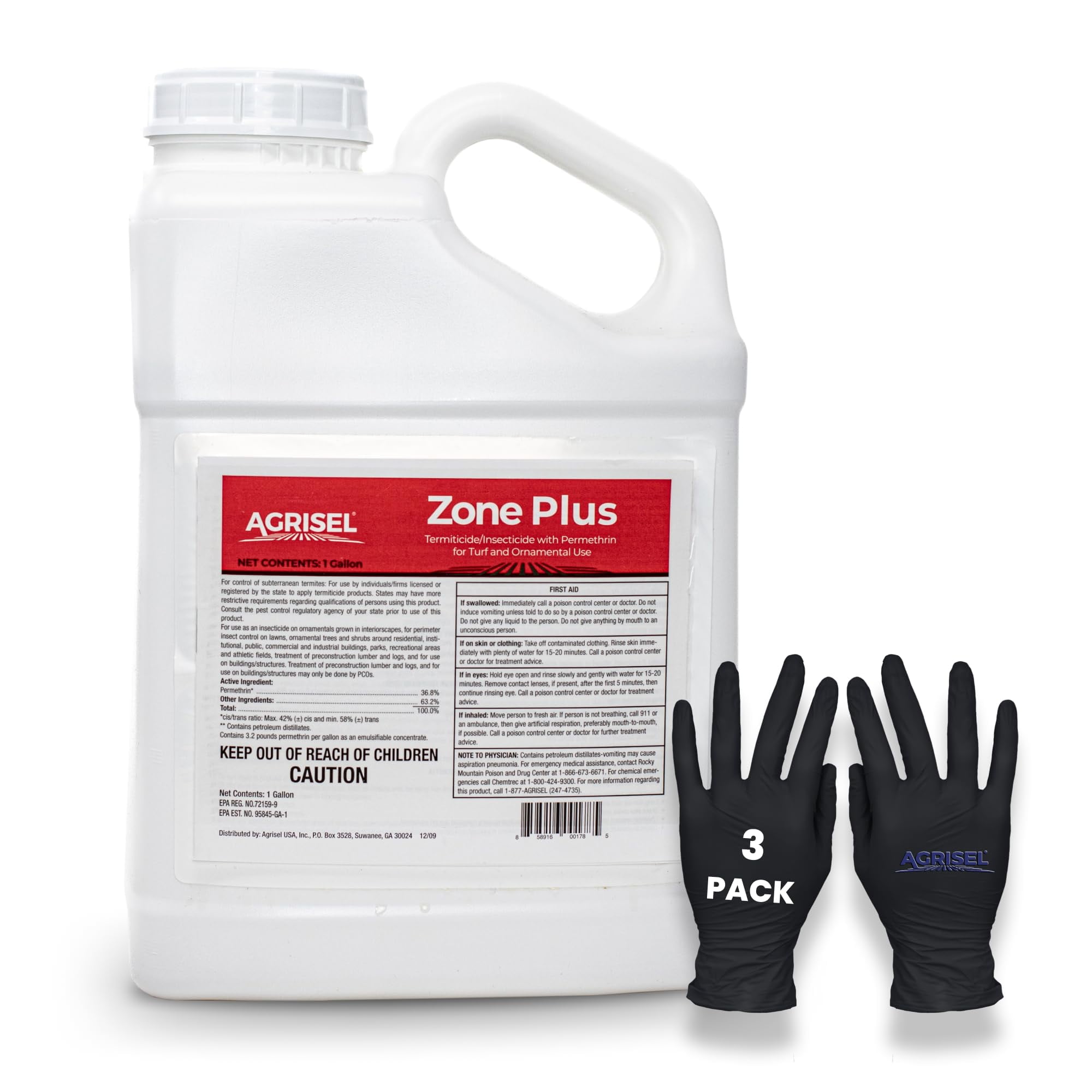 Agrisel Zone Plus Insecticide, Indoor/Outdoor, Eco-Friendly, 128 oz ...
