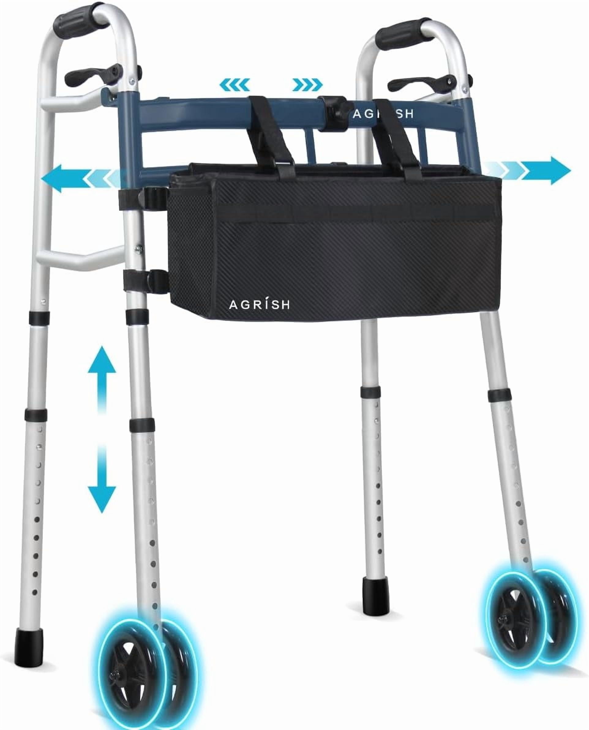 Agrish Narrow Walkers for Small Doorway - Dual Wheels, Width Height ...