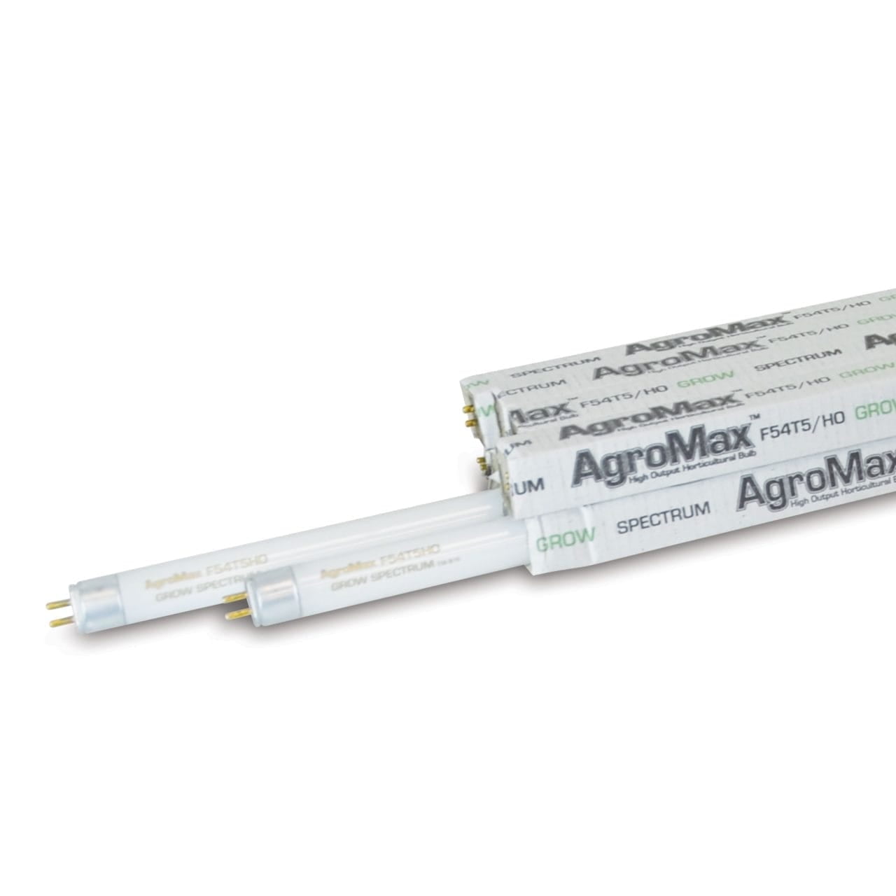 AgroMax 8-Pack 4 Foot (45.75") 6,400K Grow T5 Fluorescent Grow Light Bulbs - (8) F54T5HO Bulbs ...