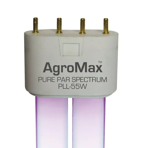 AgroMax BIAX F55T5 55 Watt Pure PAR Purple Grow Light Bulb Single Count ...