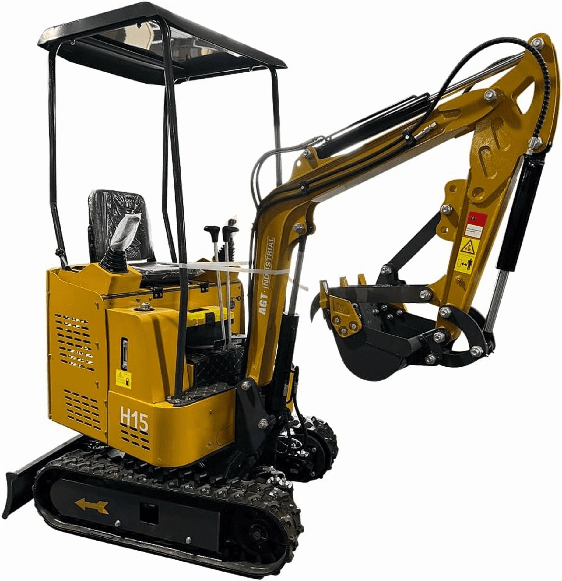 Agrotkindustrial H15R 1 ton, 13.5HP, RATO Mini Excavator w/ pilot ...