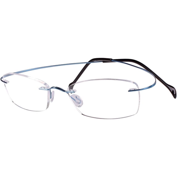 Agstum Flexible Optical Hingeless Gold Eyeglasses Titanium Rimless ...